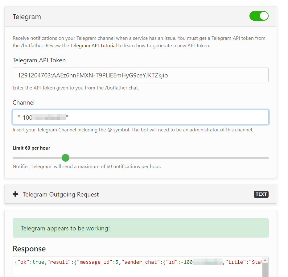 [Feature Request] Telegram Enhanced Support · Issue #983 · statping/statping · GitHub