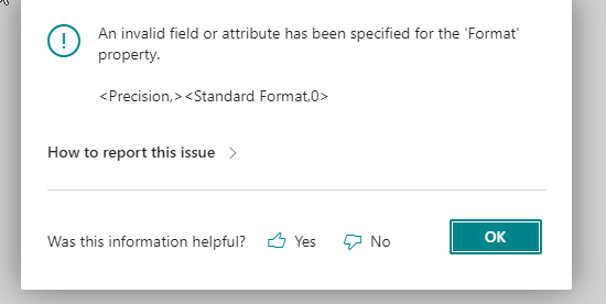 Format Error in Standard Functionality · Issue #23466 · microsoft ...