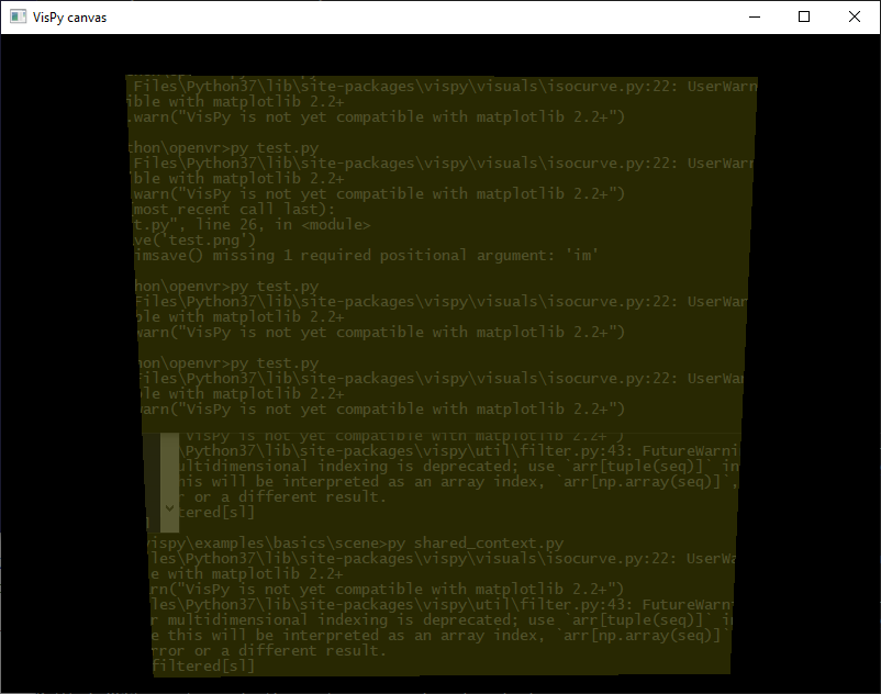 Inconsistent Transparency Corruption · Issue 1646 · Vispyvispy · Github
