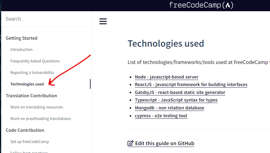 list of technologies used in learning platform · Issue #51564 · freeCodeCamp/freeCodeCamp · GitHub
