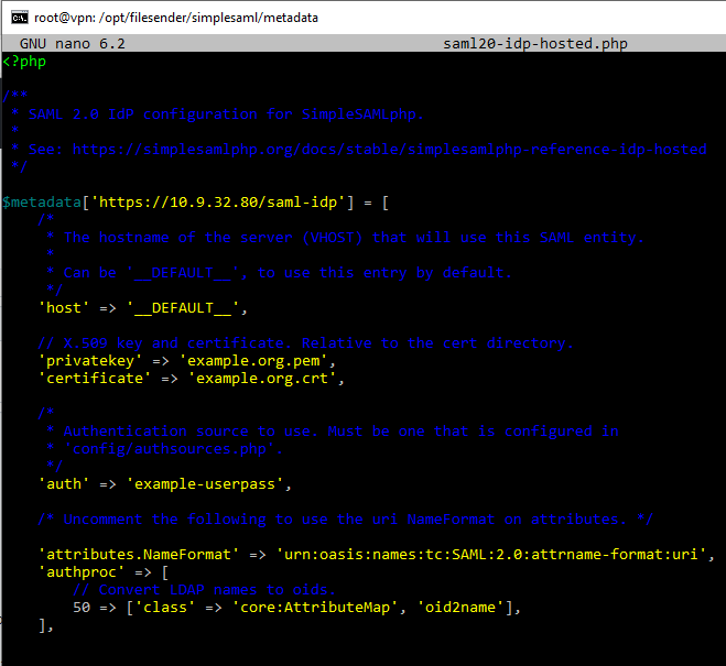 Attribute of authentication SP not found · Issue #1478 · filesender/filesender · GitHub