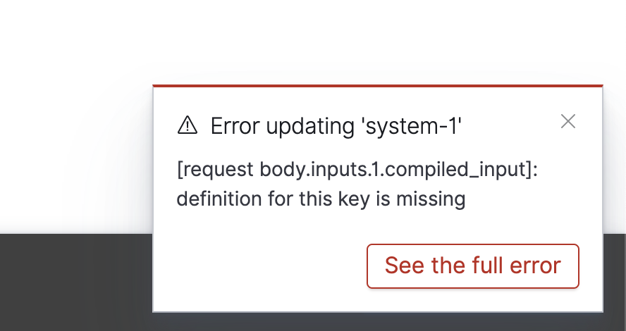 Fleet Editing A Package Policy With A Input Template Fail · Issue 85188 · Elastickibana · Github