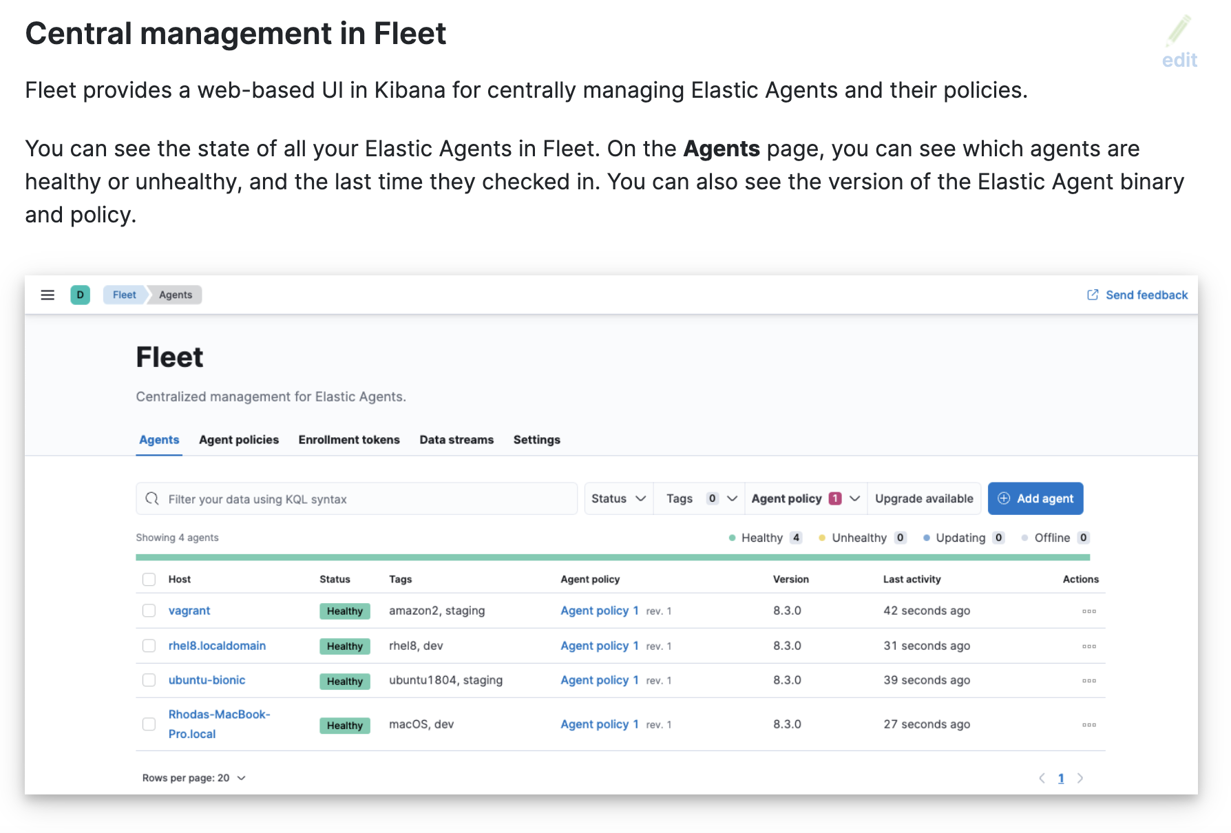 [REQUEST]: Fleet agent UI updated with new columns · Issue #288 · elastic/ingest-docs · GitHub