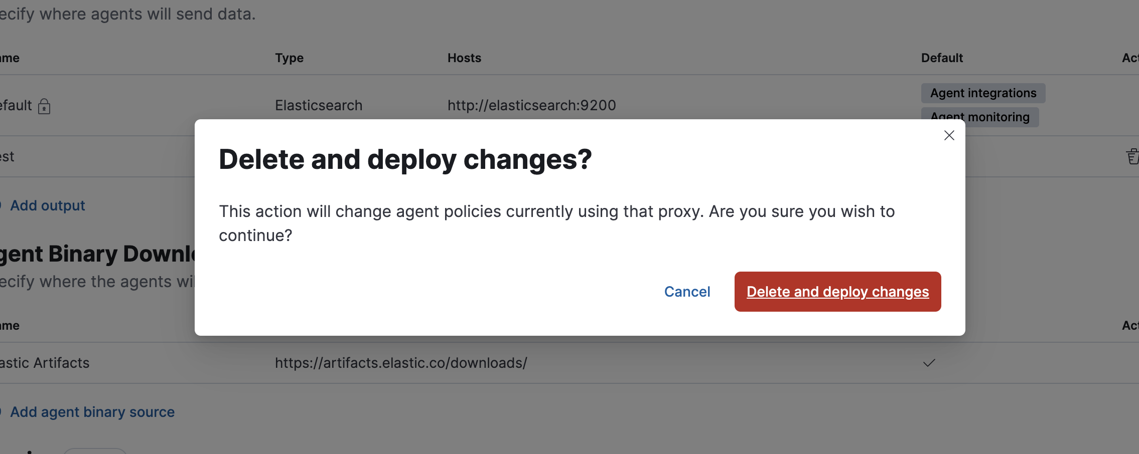 [Fleet] Agent stops sending data on directly deleting assigned Proxy. · Issue #151204 · elastic ...