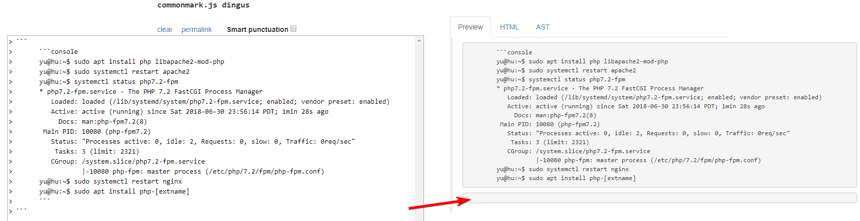 Quoting a markdown code sample · Issue #635 · commonmark/commonmark-spec · GitHub