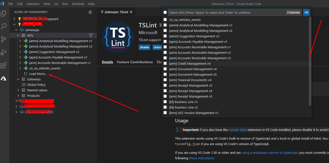 Filter feature for API doesn't get all the APIs · Issue #205 · microsoft/vscode-apimanagement ...