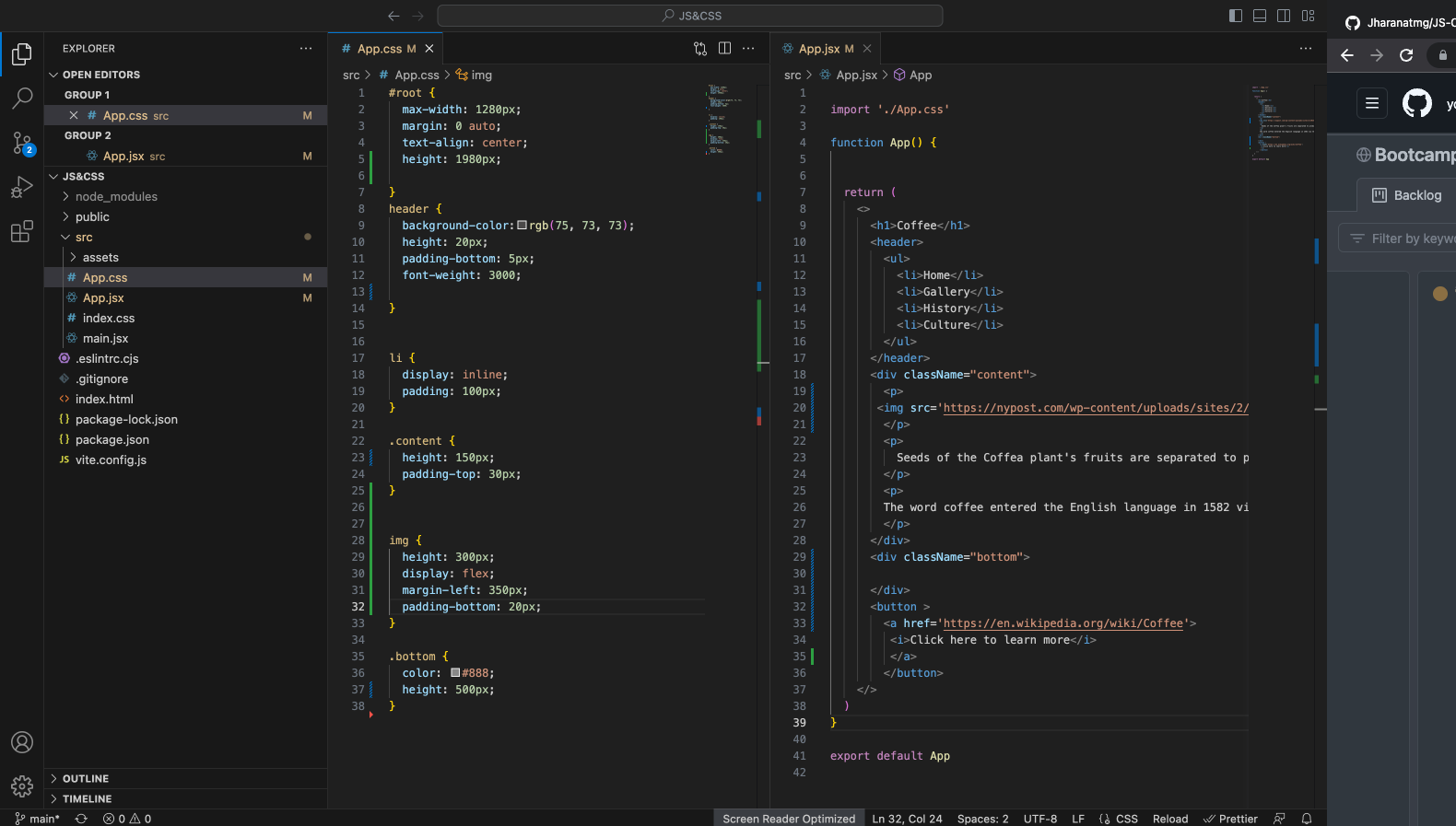Task 5 : JS Variables and CSS Styling · Issue #5 · yogeshtakeo/bootcamp_FD30 · GitHub