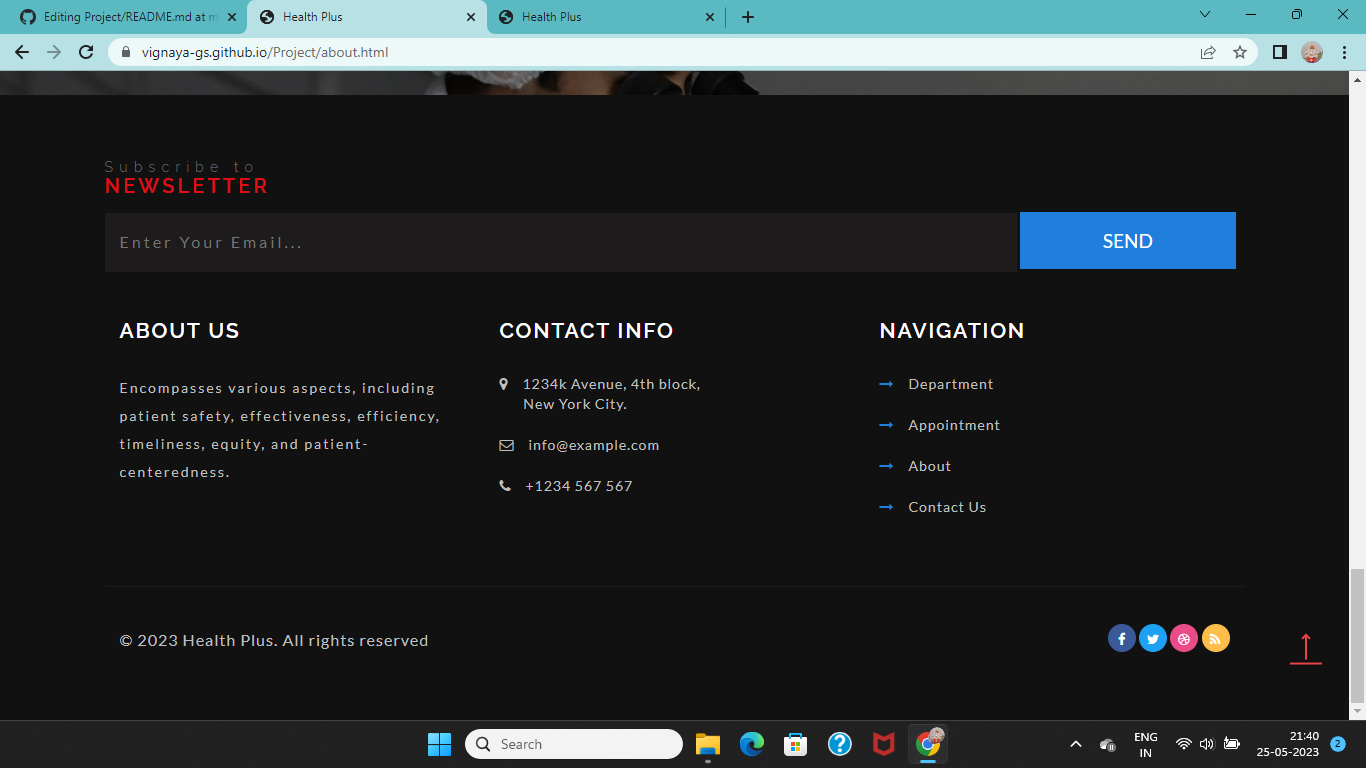 GitHub - Vignaya-GS/Project: The Health Plus project is an all-encompassing strategy to improve ...
