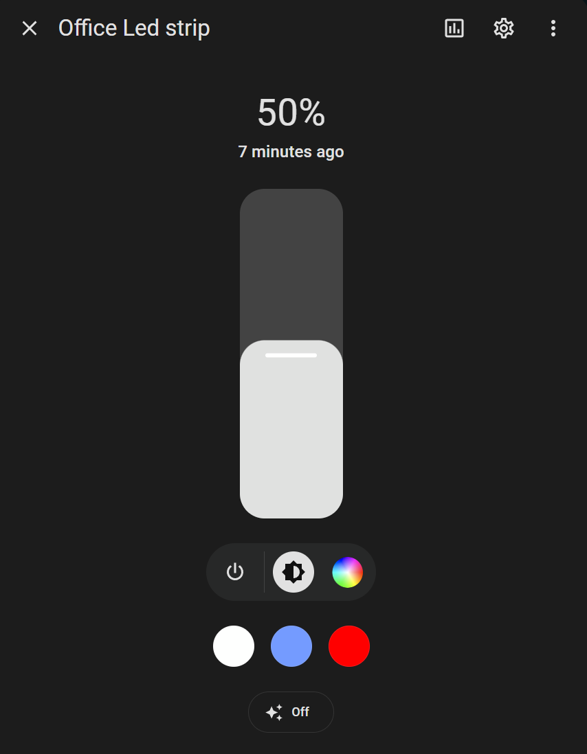 Brightness slider in light control for RGBW controlling only RGB component but not White · Issue ...