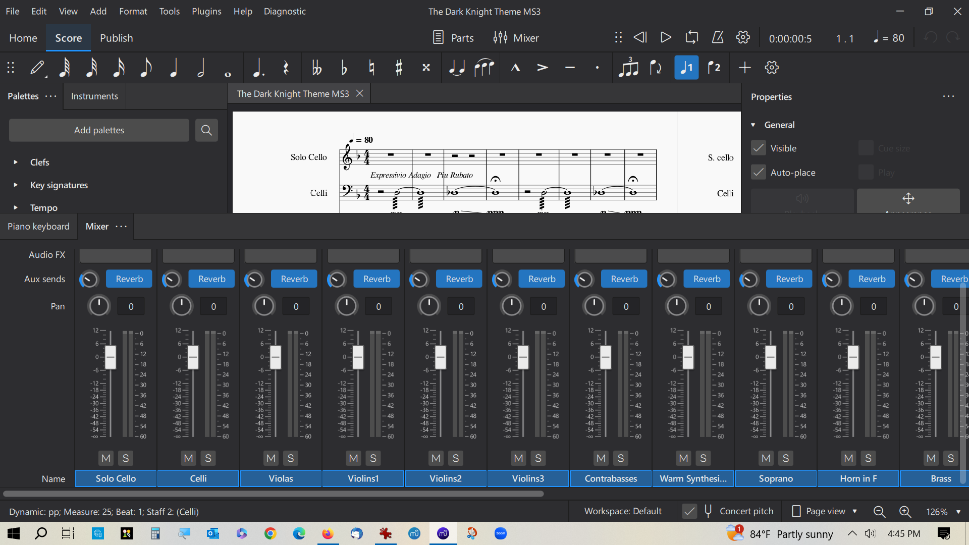 The Mixer menu does not size properly when displayed, if the Virtual ...