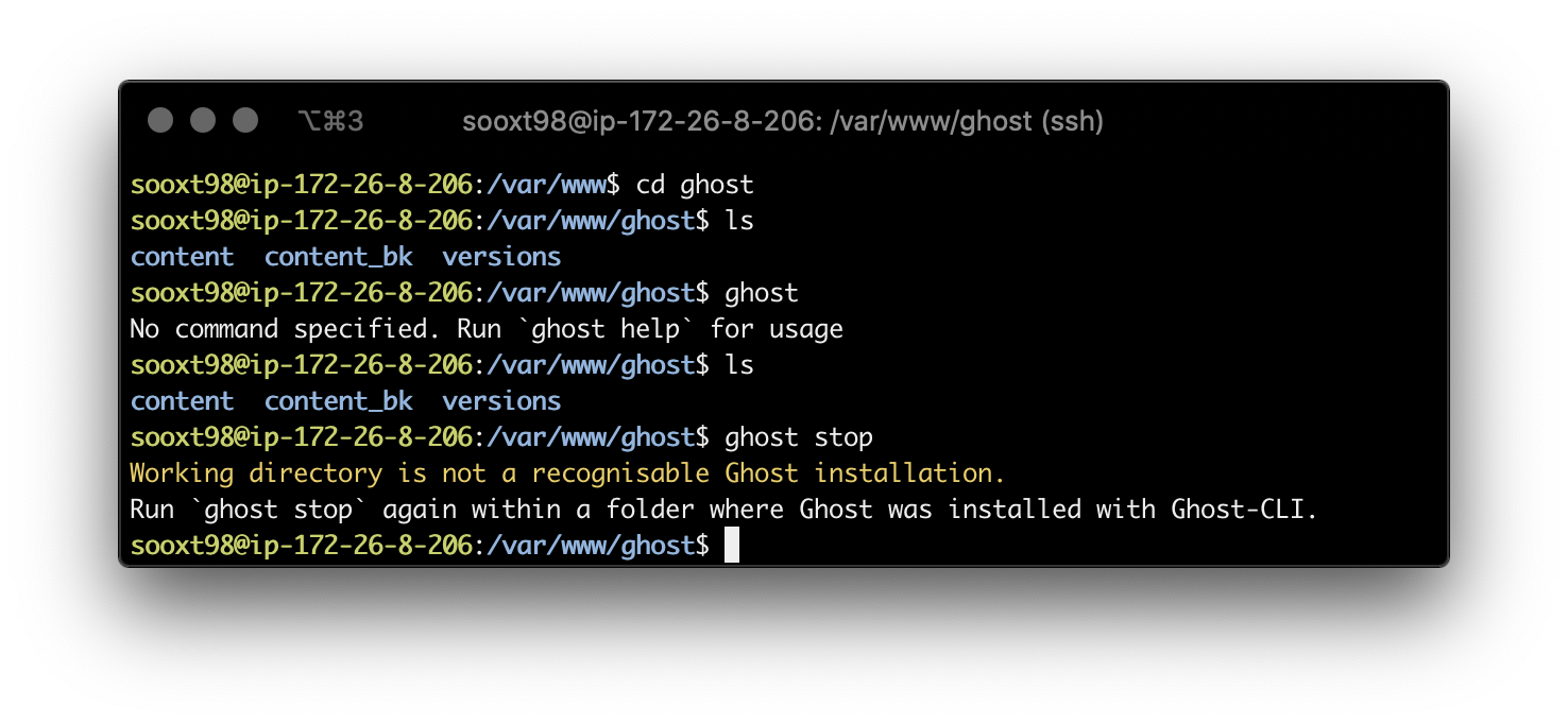 Working directory is not a recognisable Ghost installation. · Issue #12324 · TryGhost/Ghost · GitHub