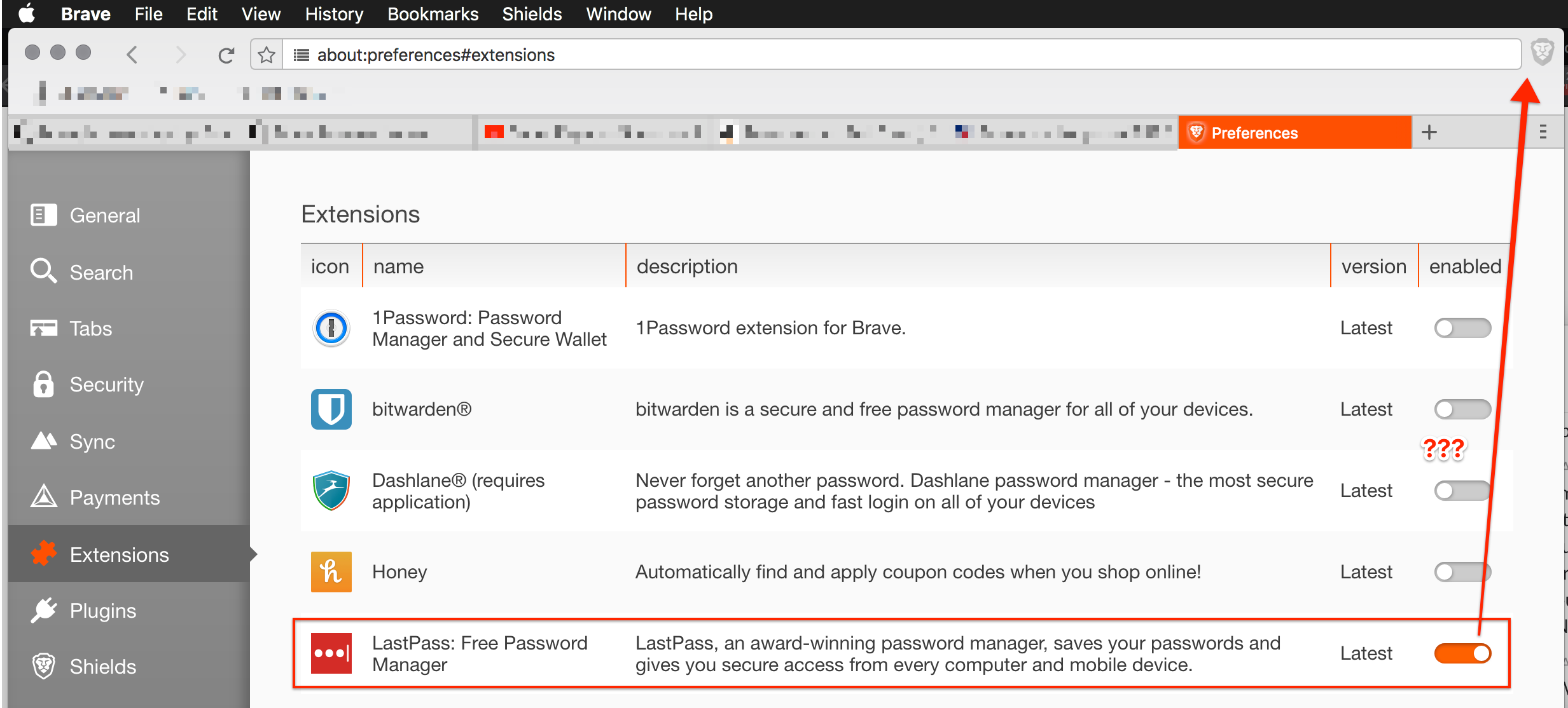 LastPass main icon not showing up in Brave address bar · Issue #13026 ...