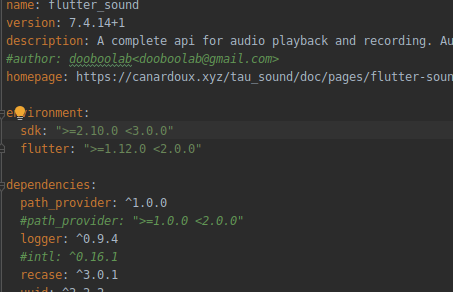 [enh] Null Safety · Issue #584 · Canardoux/flutter_sound · GitHub