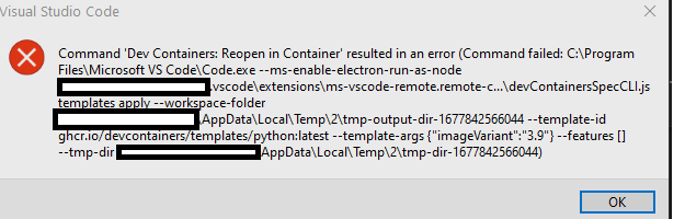 Dev Containers fail to set up definition · Issue #8133 · microsoft/vscode-remote-release · GitHub