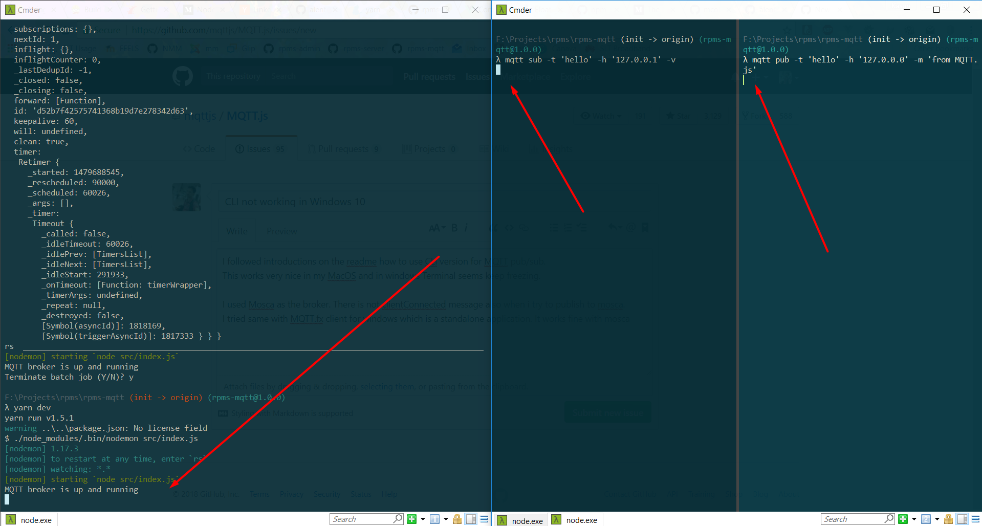 Cli Not Working In Windows 10 · Issue 807 · Mqttjsmqttjs · Github