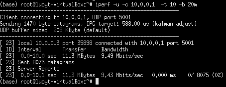 Using iperf to do udp test, but packet loss is always 0 · Issue #945 ...