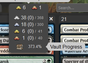 Show vault progress in collection stats · Issue #251 · Senryoku/Draftmancer · GitHub