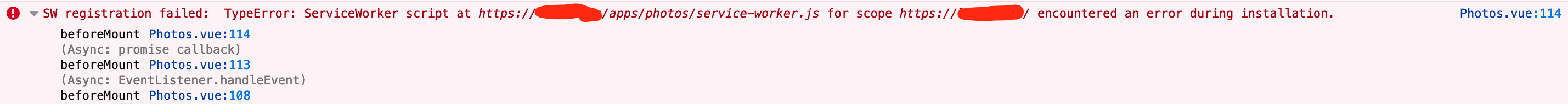 SW registration failed: TypeError: Failed to register a ServiceWorker · Issue #606 · nextcloud ...