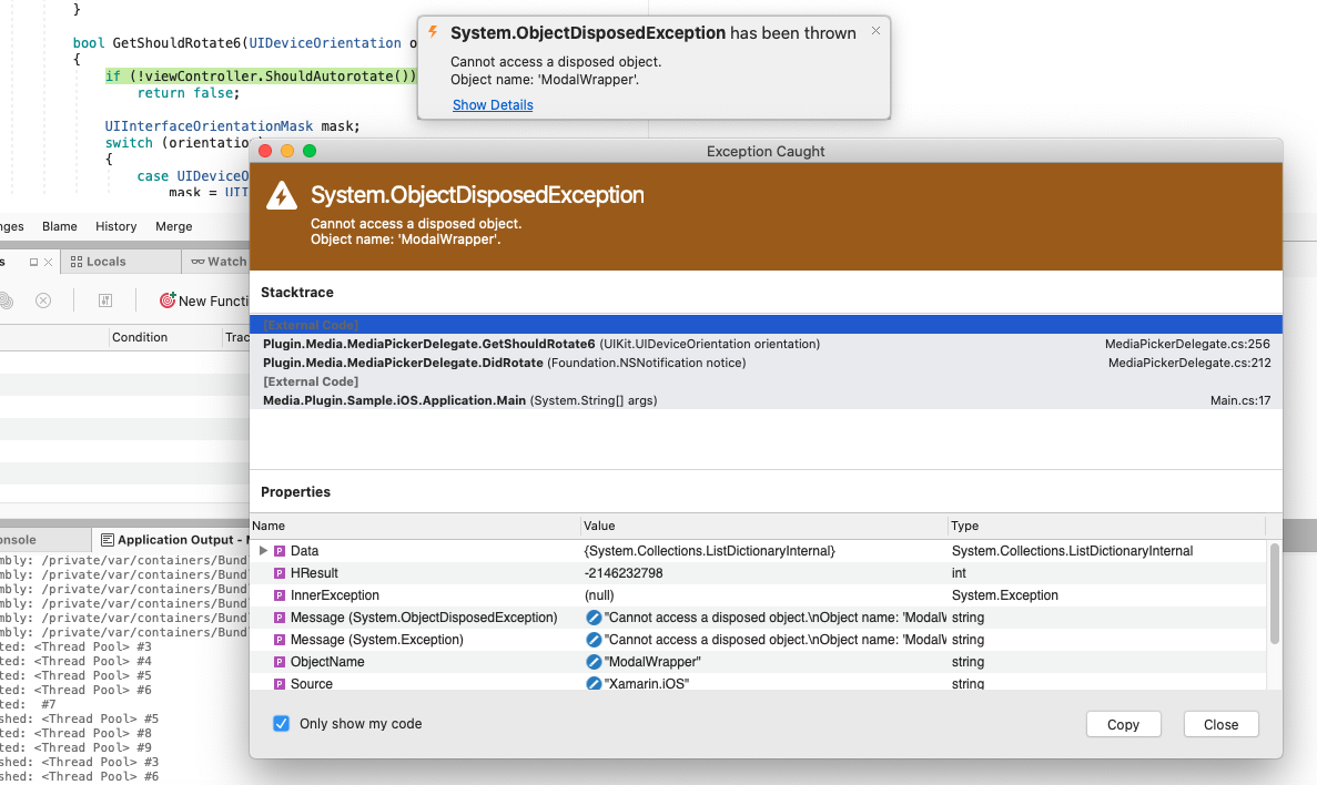 [iOS] Cannot access a disposed object when using MediaPlugin inside Popup Page · Issue #869 ...