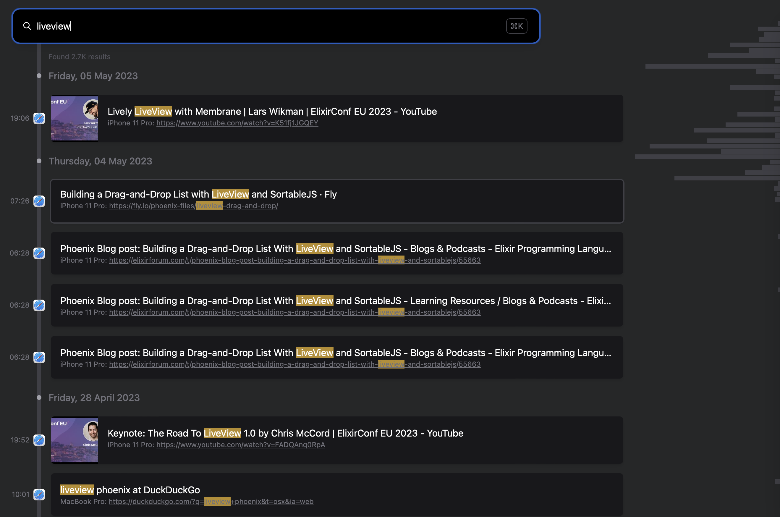 GitHub - adri/memex: Search of my personal data