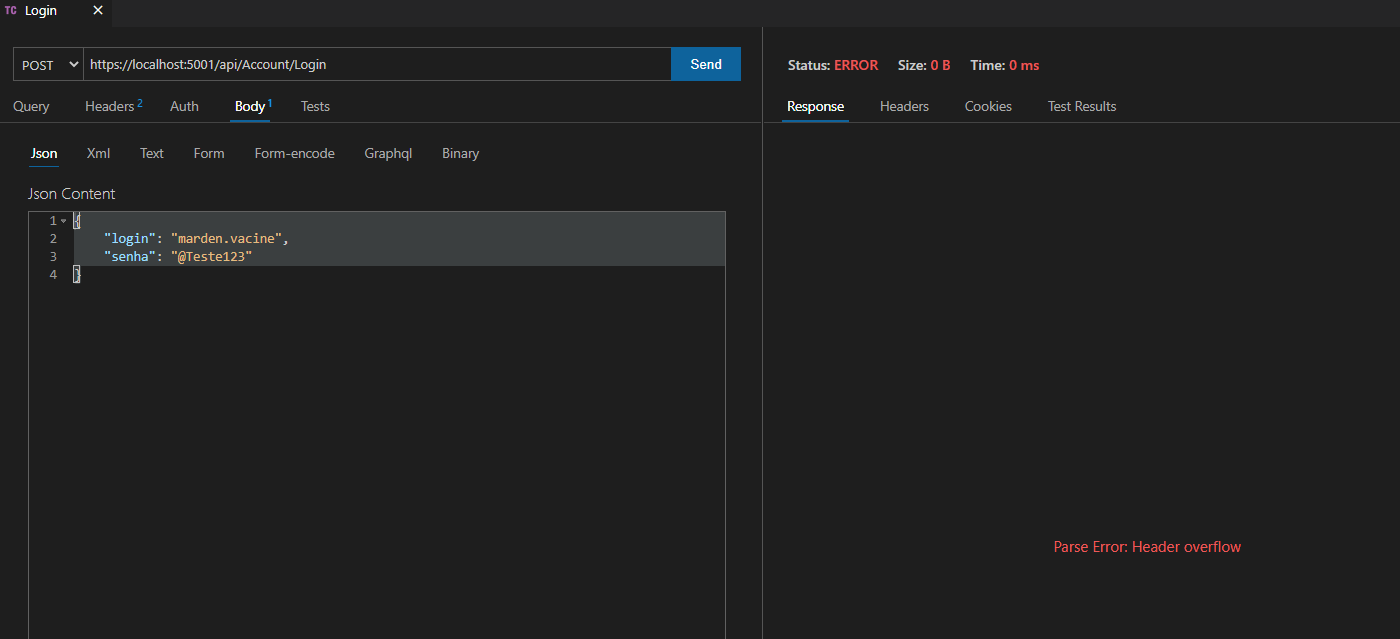 Parse Error: Header overflow · Issue #325 · thunderclient/thunder-client-support · GitHub