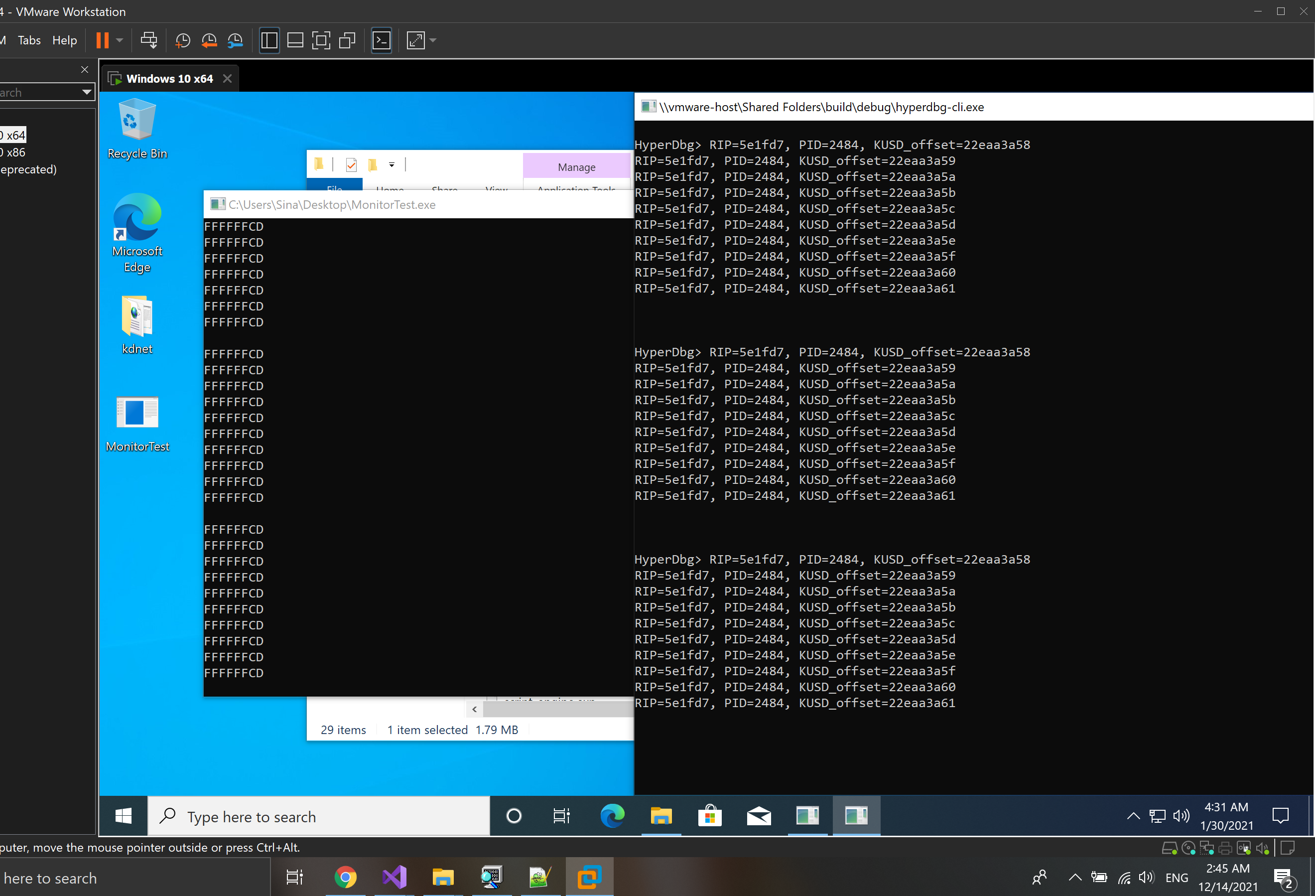!monitor inconsistent output? · Issue #91 · HyperDbg/HyperDbg · GitHub