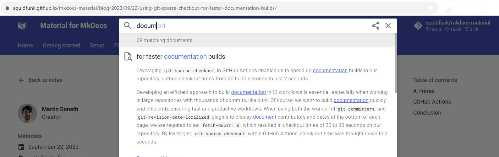 Search: headings which contain inline code are incomplete when displayed in search results ...