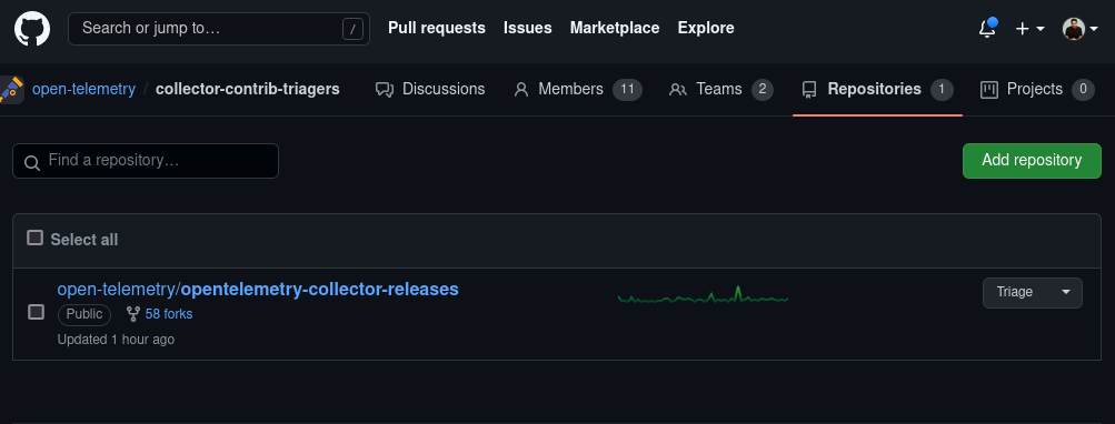 REQUEST: Repository maintenance on Collector Contrib · Issue #1154 · open-telemetry/community ...
