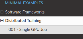 New "Distributed Training" section in "Minimal Examples" doesn't show up in docs page · Issue ...