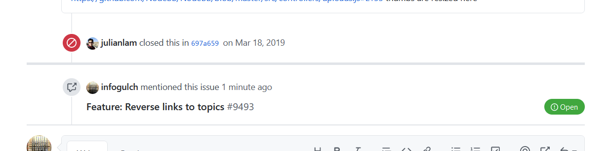 Feature: Reverse links to topics · Issue #9493 · NodeBB/NodeBB · GitHub