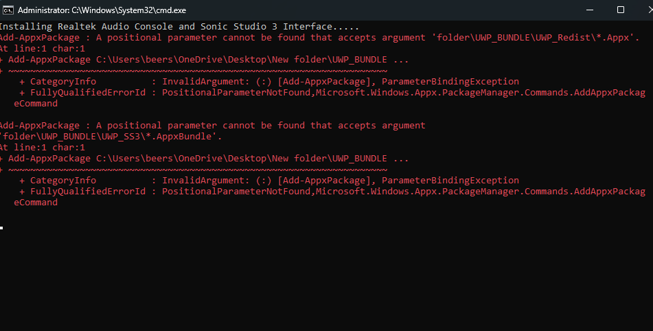 Error when INSTALL_UWP_BUNDLE · Issue #1 · shibajee/realtek-uad-sonicstudio-mod · GitHub
