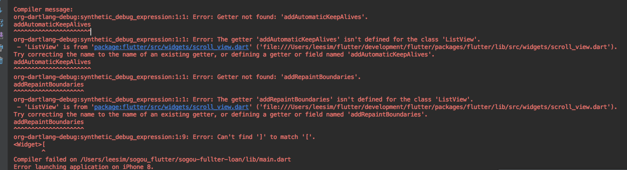 Usually Get Baffling Compiler Message · Issue 3312 · Flutterflutter Intellij · Github
