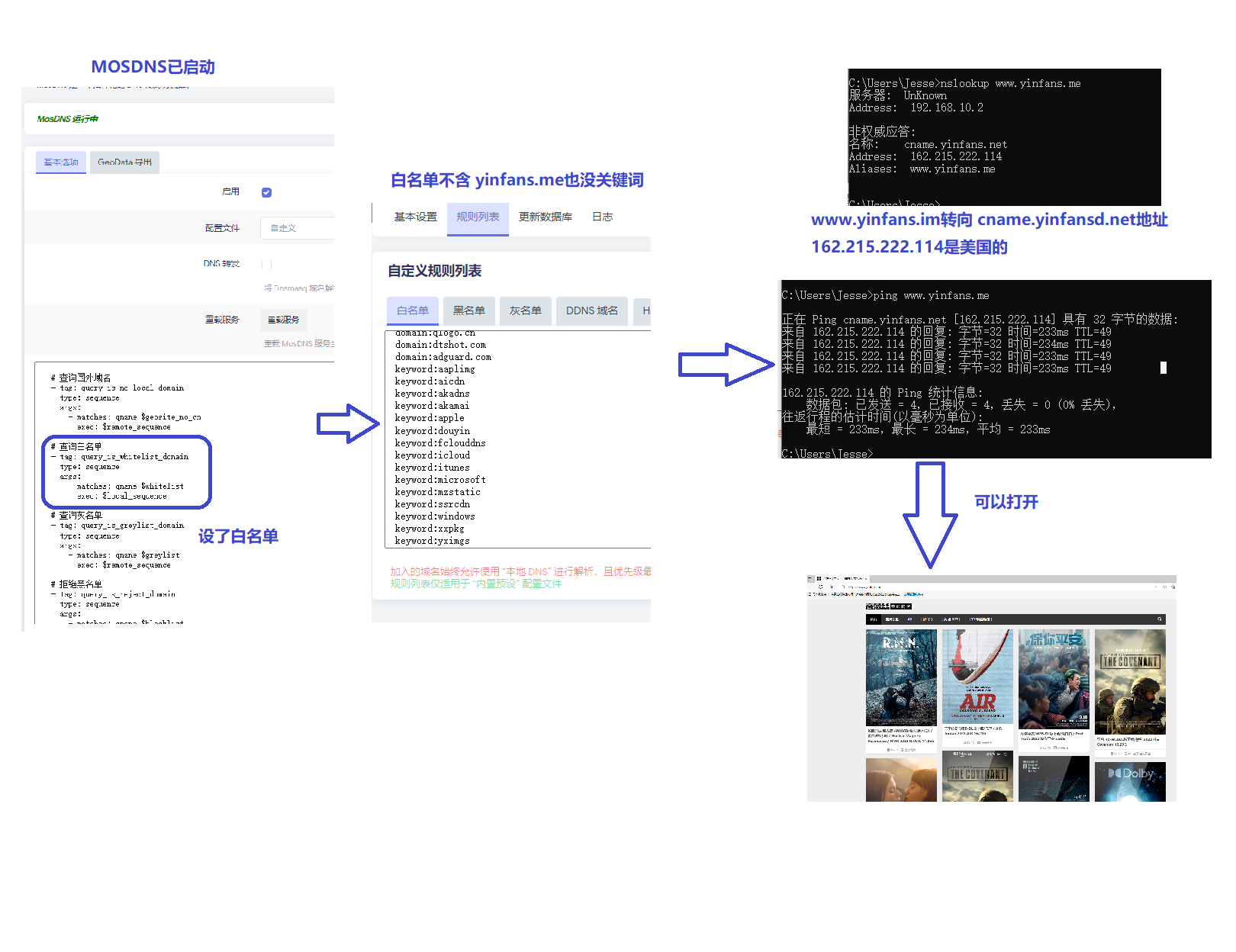 mosdns设置白名单不起作用？ · Issue #89 · sbwml/luci-app-mosdns · GitHub