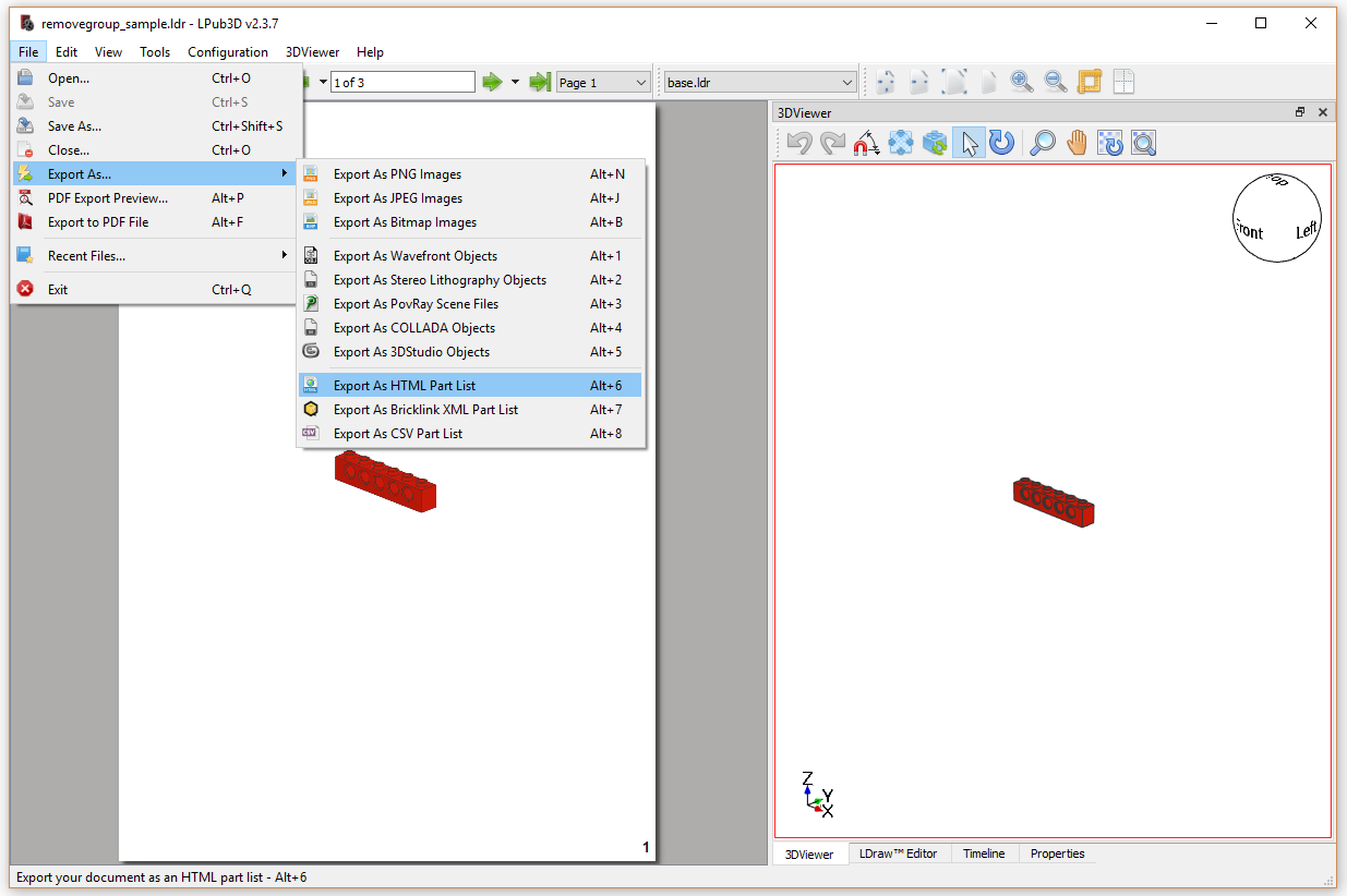 Extend native export - Enable HTML Part List · Issue #196 · trevorsandy/lpub3d · GitHub
