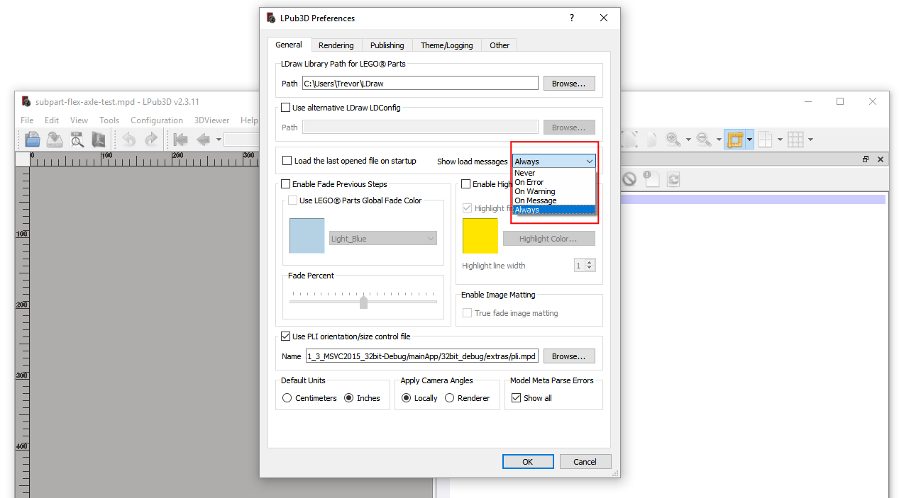 Add LDraw model file load messages dialogue · Issue #275 · trevorsandy/lpub3d · GitHub
