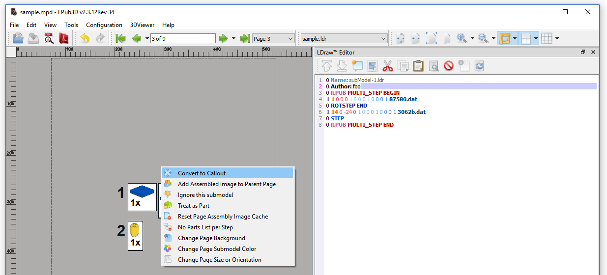 No divider in callout · Issue #306 · trevorsandy/lpub3d · GitHub