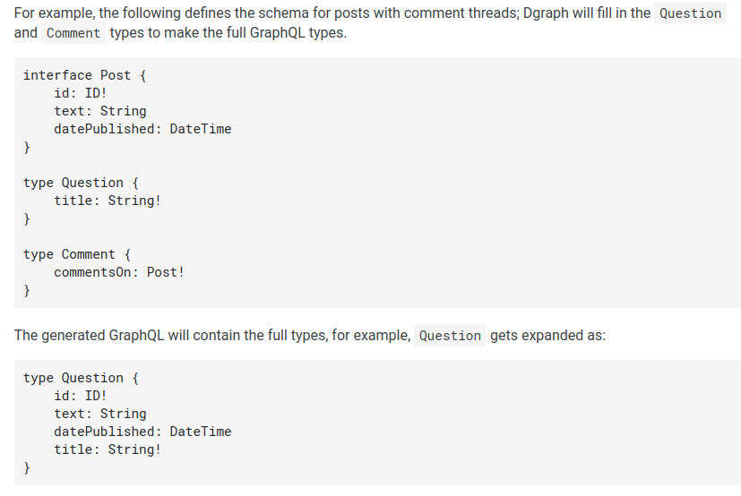 Graphql Interface Missing Implements Usage · Issue 4341 · Dgraph Iodgraph · Github