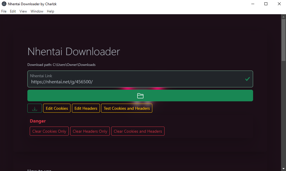 GitHub - Ch4rlzki/Nhentai-Downloader: Free Nhentai Manga, Doujinshi and Comics downloader software.