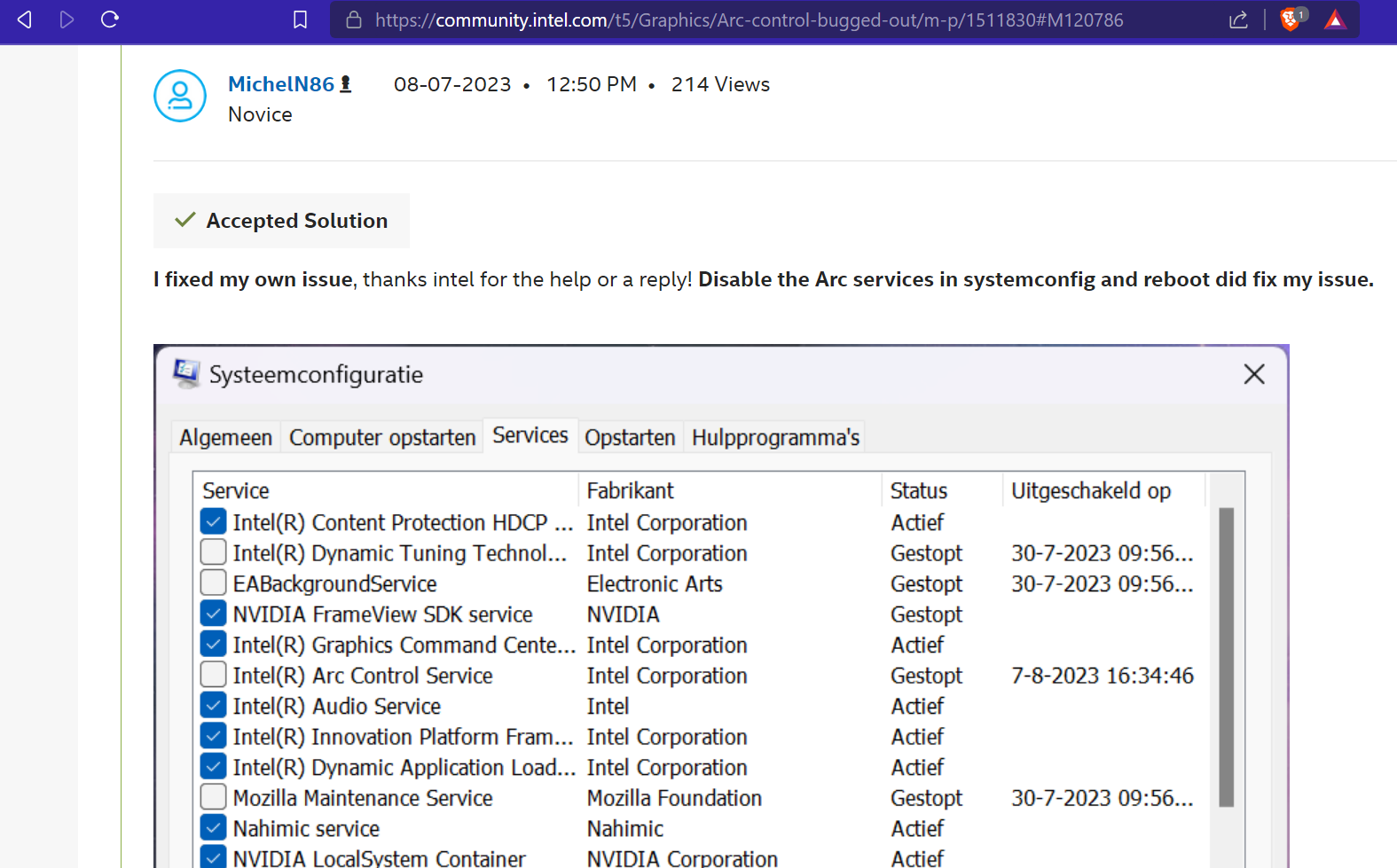 Arc Control wont open after installing driver 4575 · Issue #401 · IGCIT/Intel-GPU-Community ...