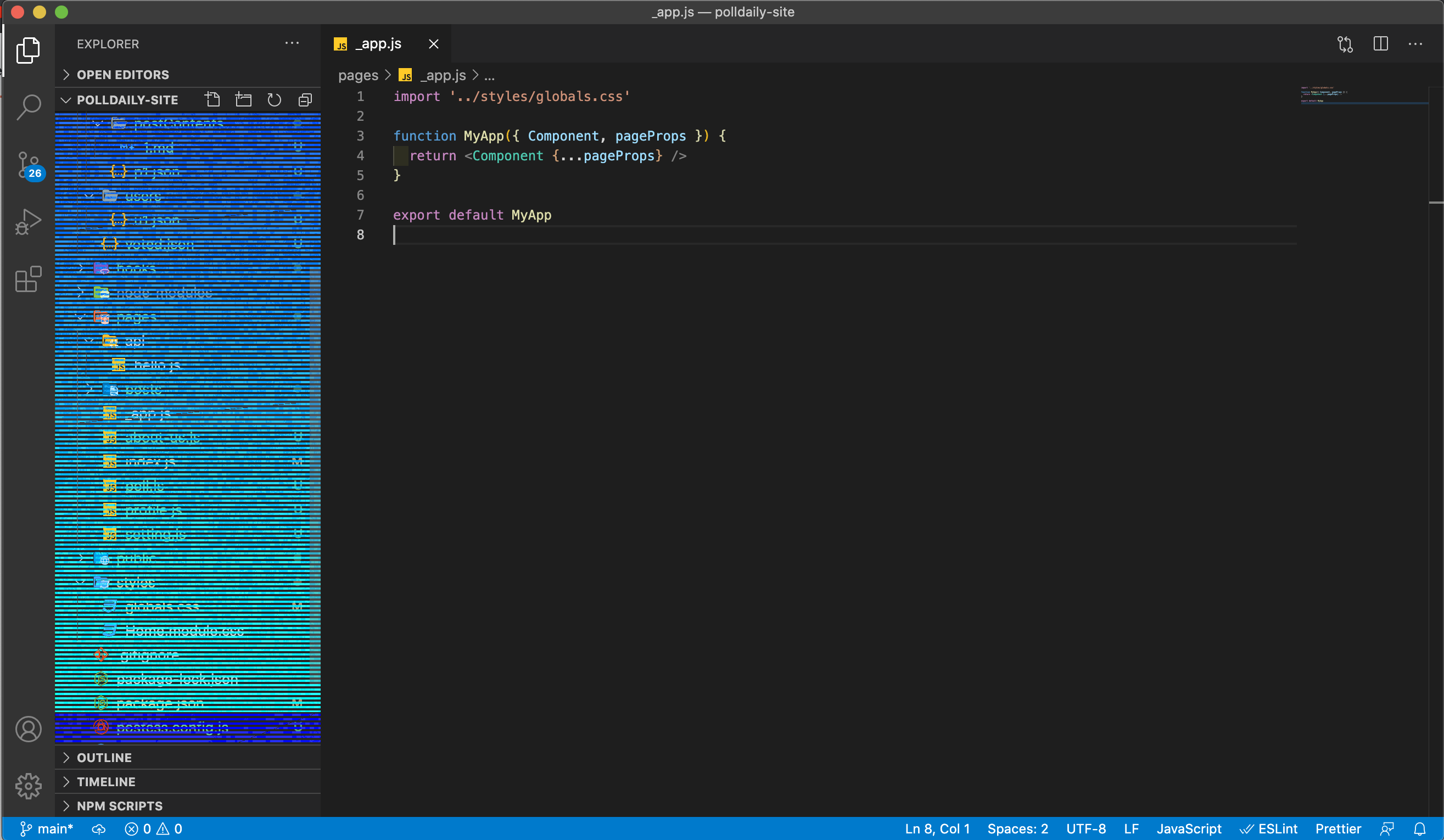 Bug: Vscode Blue Screen glitch when viewing Postcss icon · Issue #926 · material-extensions ...
