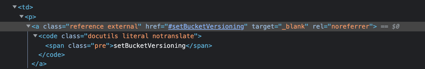 [BUG] Anchors in API reference docs are broken · Issue #780 · minio/docs · GitHub