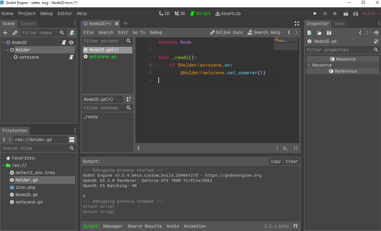 Can't change values of variables in scenes with setters · Issue #45404 ...