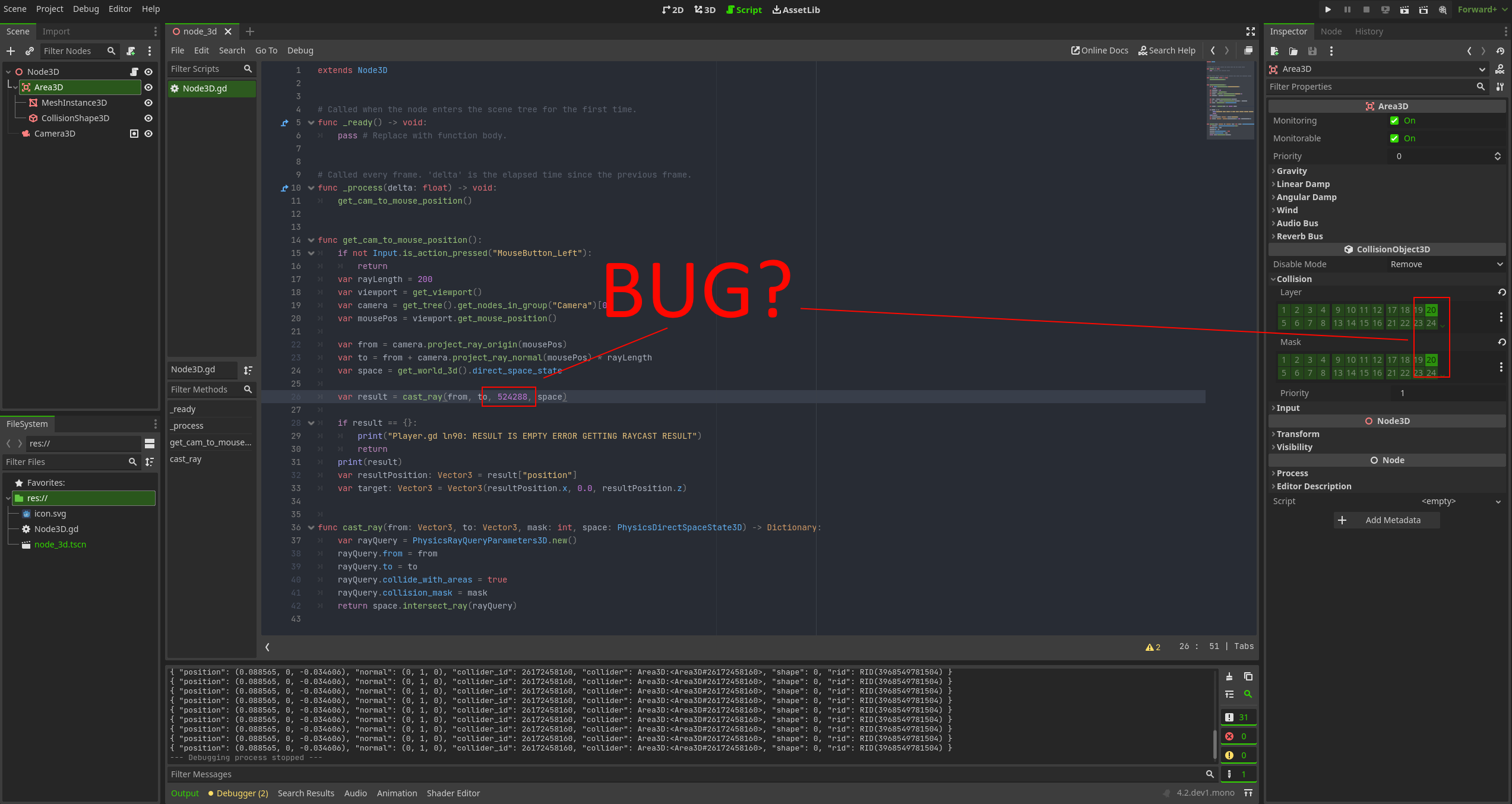 Collision mask / layer in editor differs from code · Issue #79790 · godotengine/godot · GitHub
