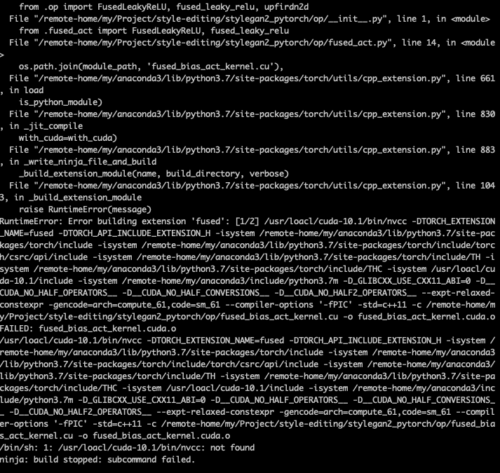 error importing fused operation in model.py with pytorch 1.4 version · Issue #43 · rosinality ...