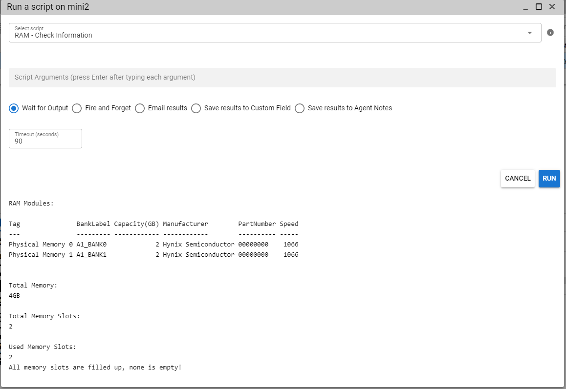 Monitor/Script output/return information · Issue #1144 · amidaware/tacticalrmm · GitHub
