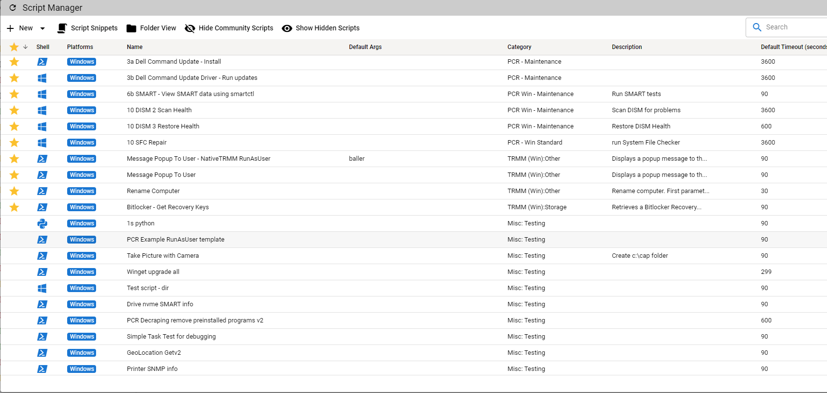 Add indicator showing the type of script: custom, community, WIP · Issue #1374 · amidaware ...