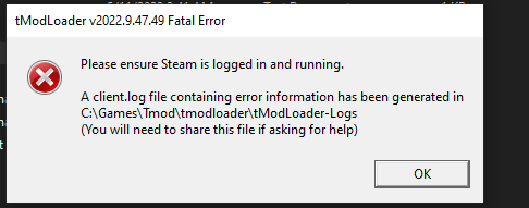 error when opening tmodloader · Issue #3481 · tModLoader/tModLoader · GitHub