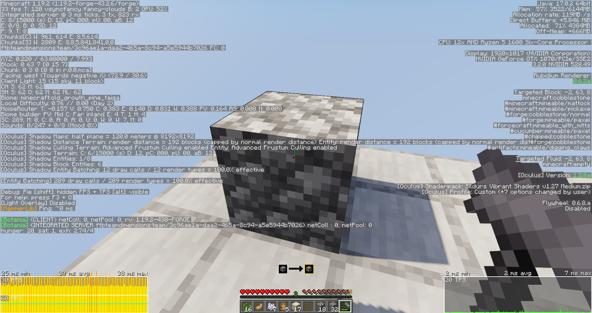 FTB skyblock additions causes low FPS · Issue #2975 · FTBTeam/FTB-Modpack-Issues · GitHub