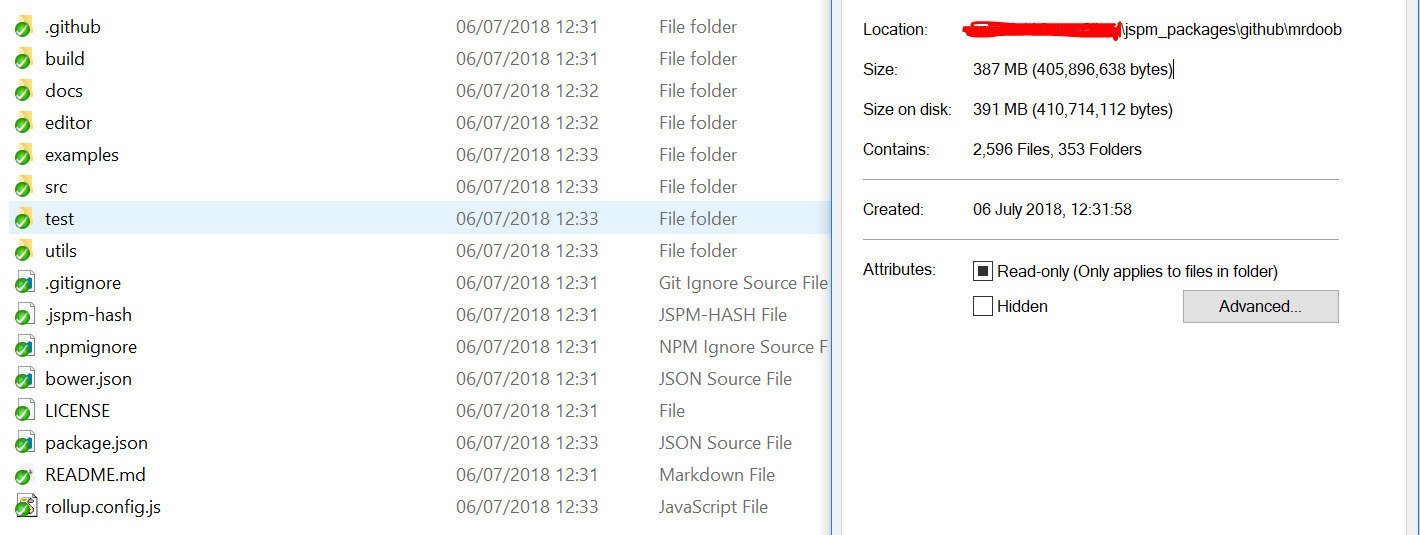 JSPM package contains unnecessary files · Issue #14676 · mrdoob/three.js · GitHub