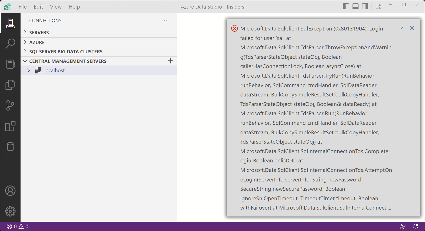 CMS connection with SQL Authentication fails after save · Issue #21259 · microsoft ...